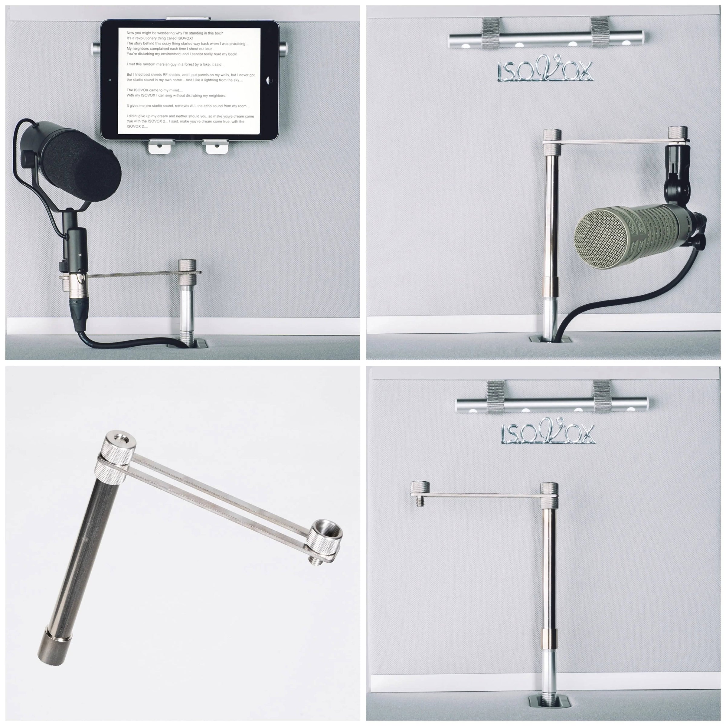 Mount your SM7B & EV RE 20 with Our Horizontal Mic Mount