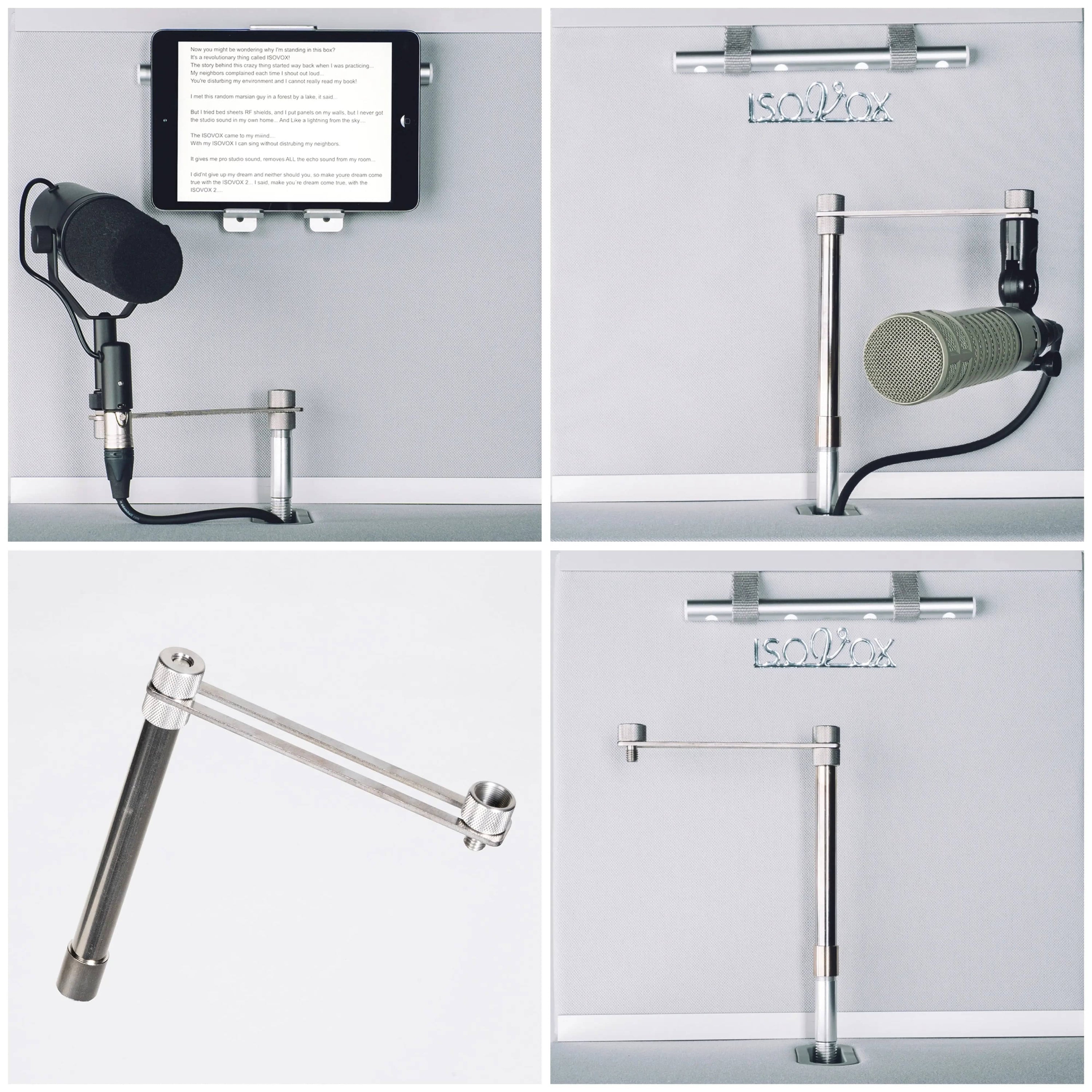 Mount your SM7B & EV RE 20 with Our Horizontal Mic Mount