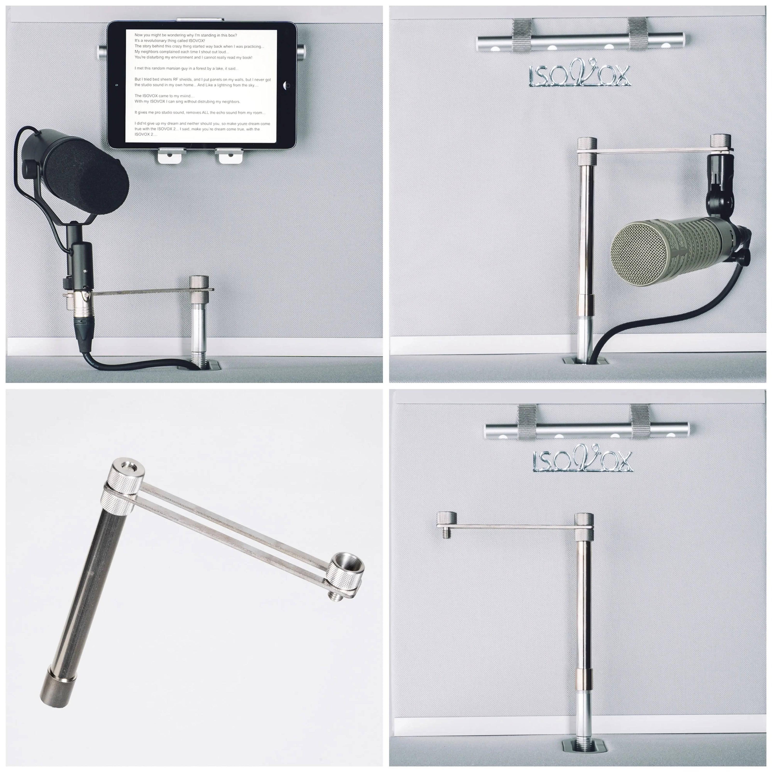 Mount your SM7B & EV RE 20 with Our Horizontal Mic Mount